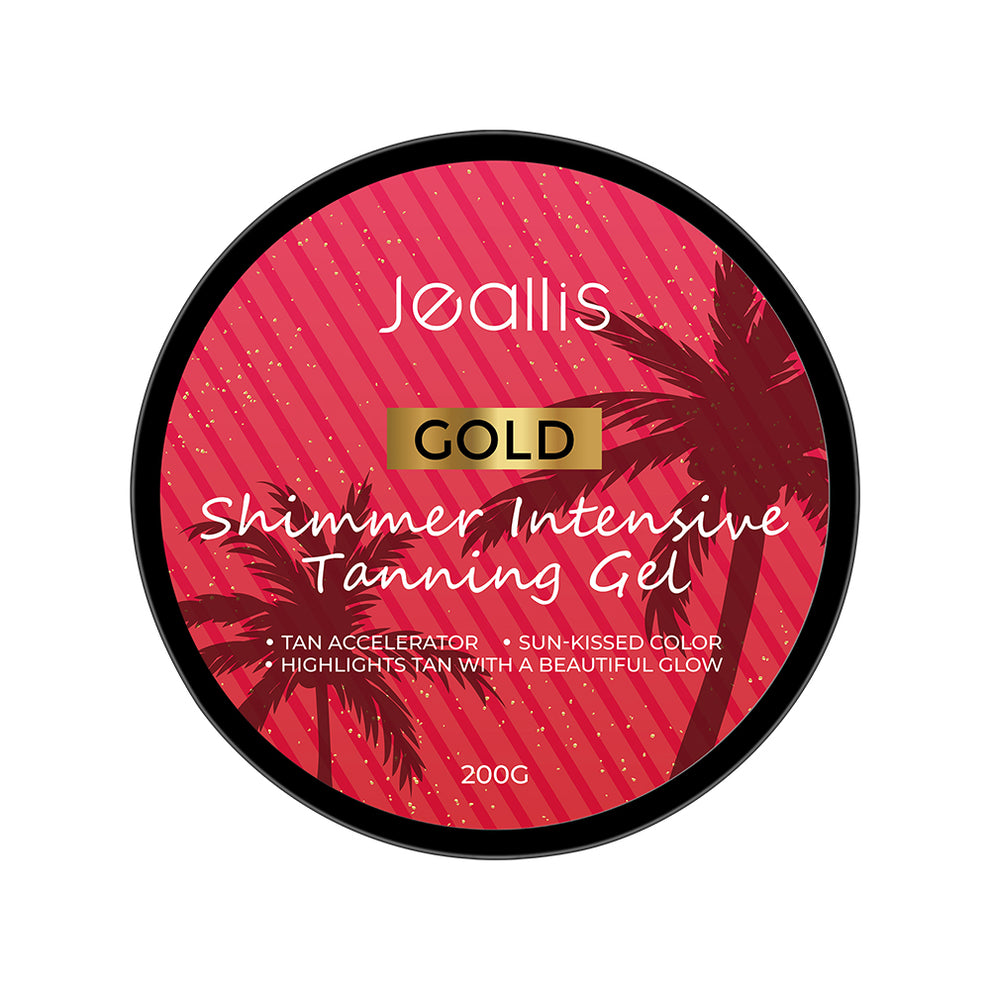 Jeallis Gold Shimmer Intensive Tanning Gel | Sunkissed Tanning Bed & S ...